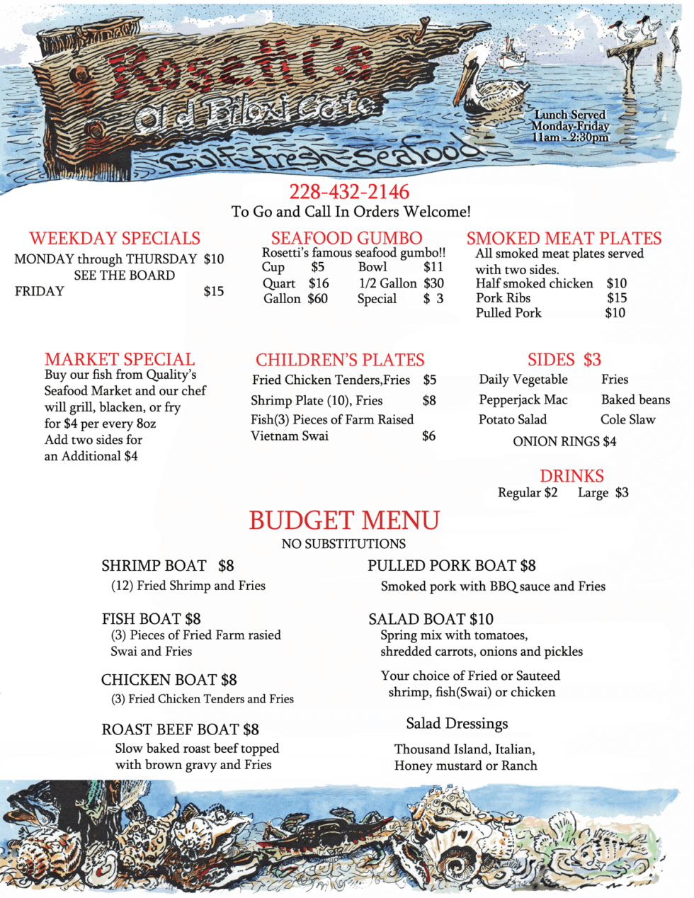Rosetti's Cafe | Quality Poultry & Seafood